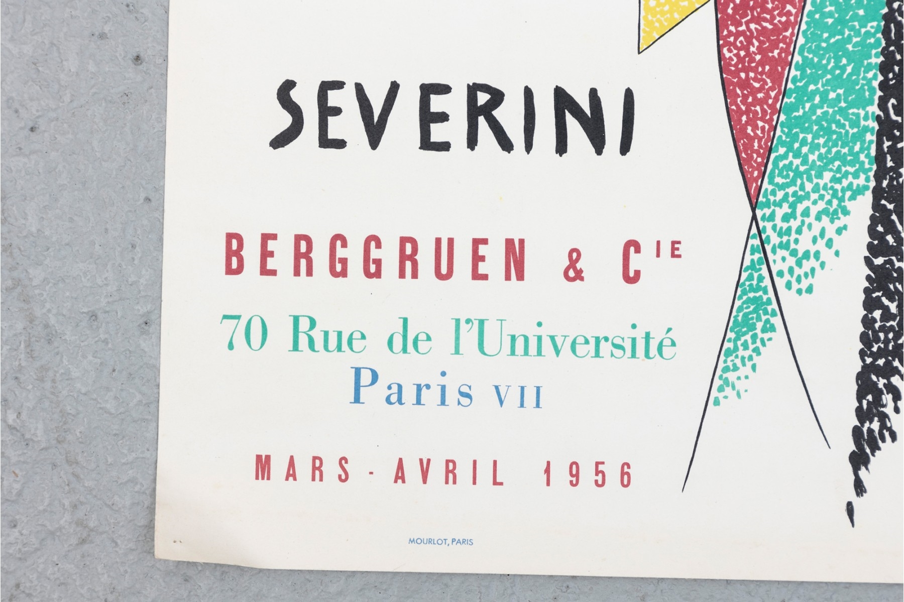 Gino Severini | Mid Century 1956 Lithograph Poster (1956) | MutualArt