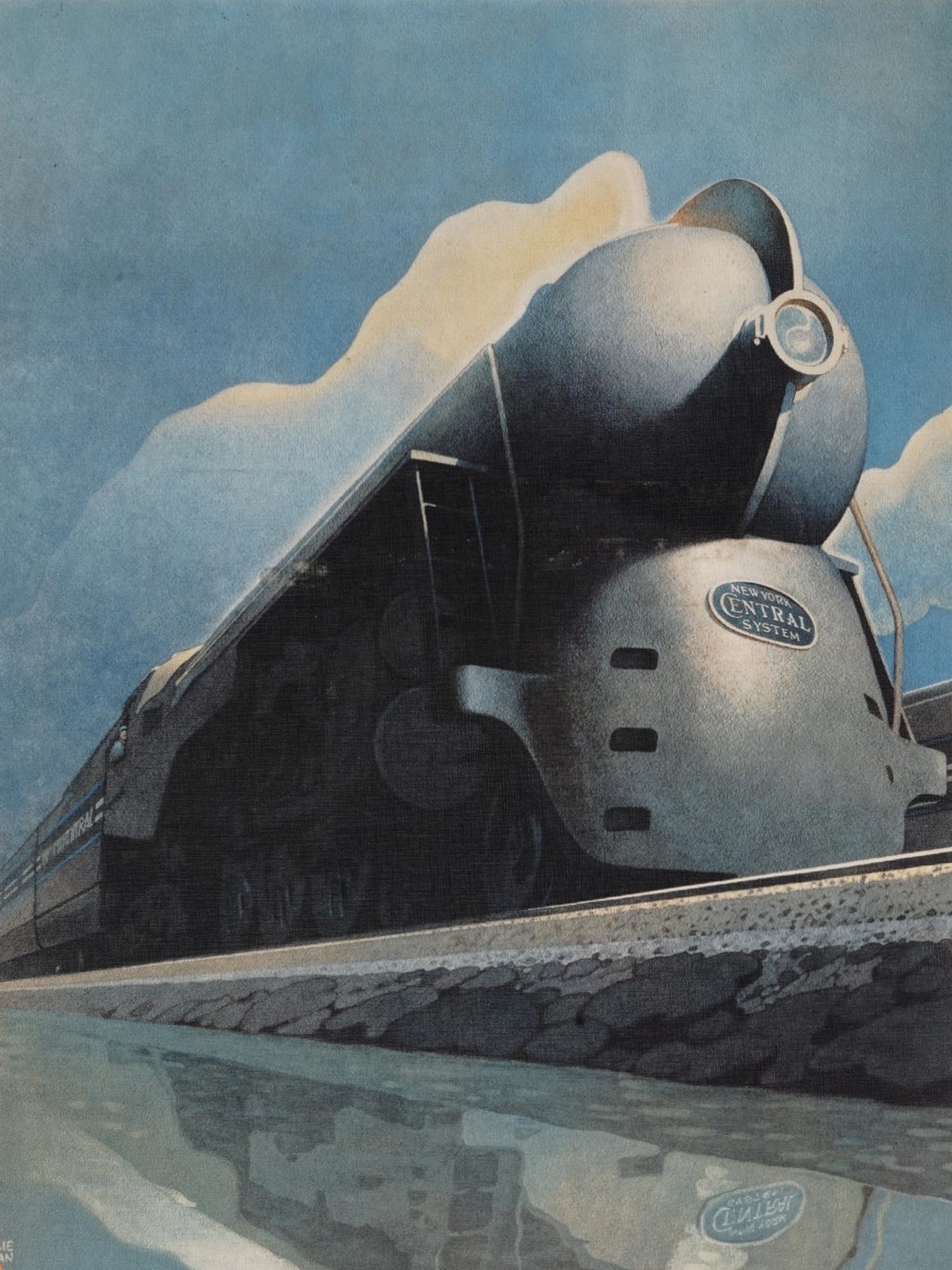 Leslie Darrell Ragan | A color reproduction on canvas of an Art Deco ...