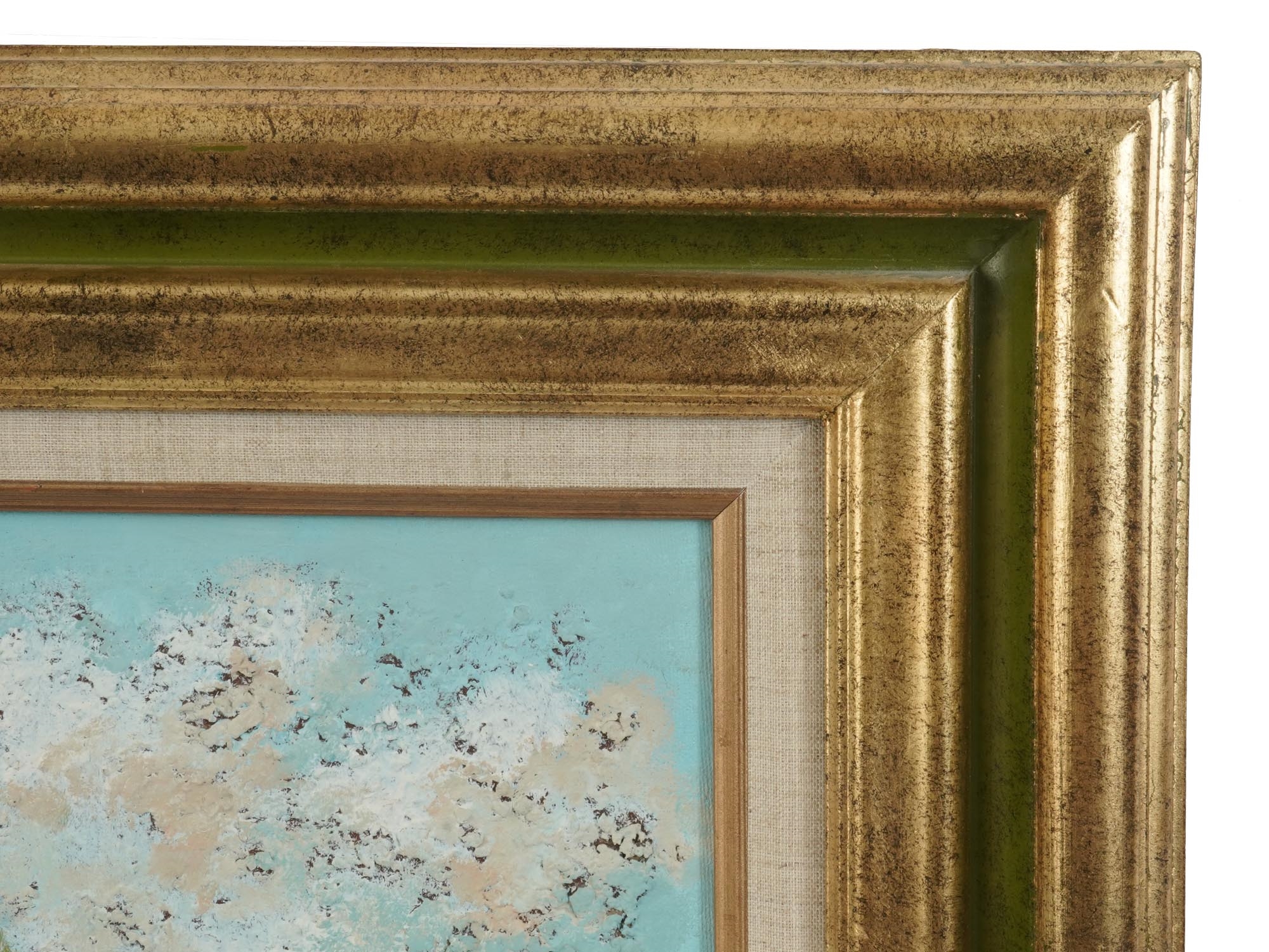 Jean Bloch | A mid century impressionist oil on canvas landscape painting depicting children and ...