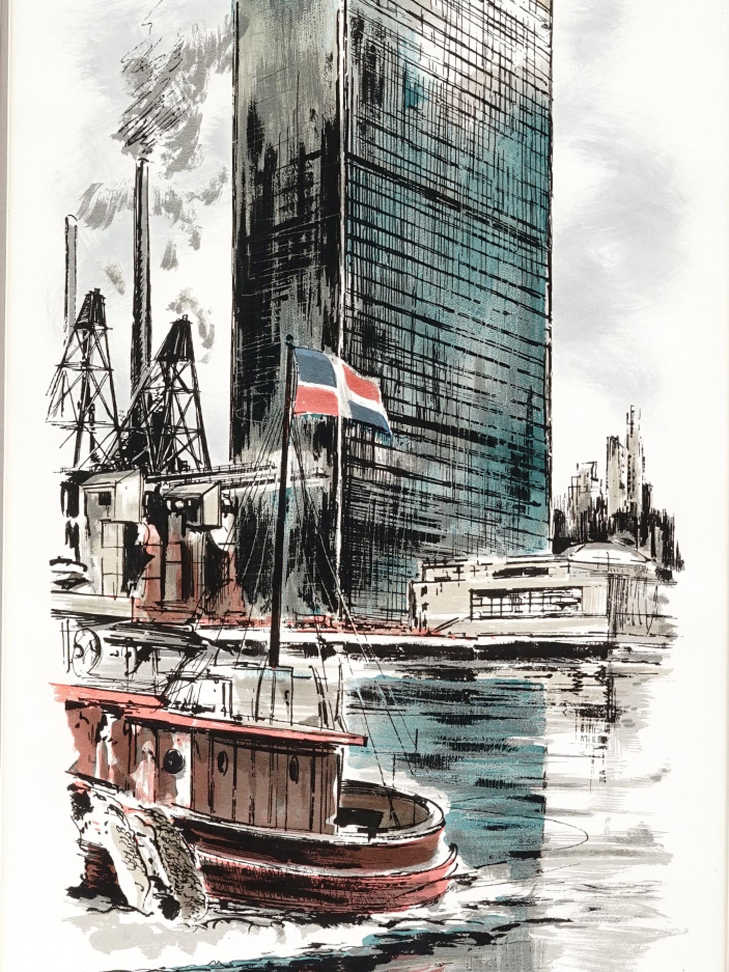 John Haymson | A color lithograph | MutualArt