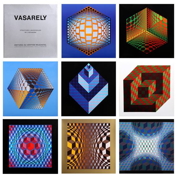 Victor Vasarely | Homage Of The Hexagon (1971) | MutualArt