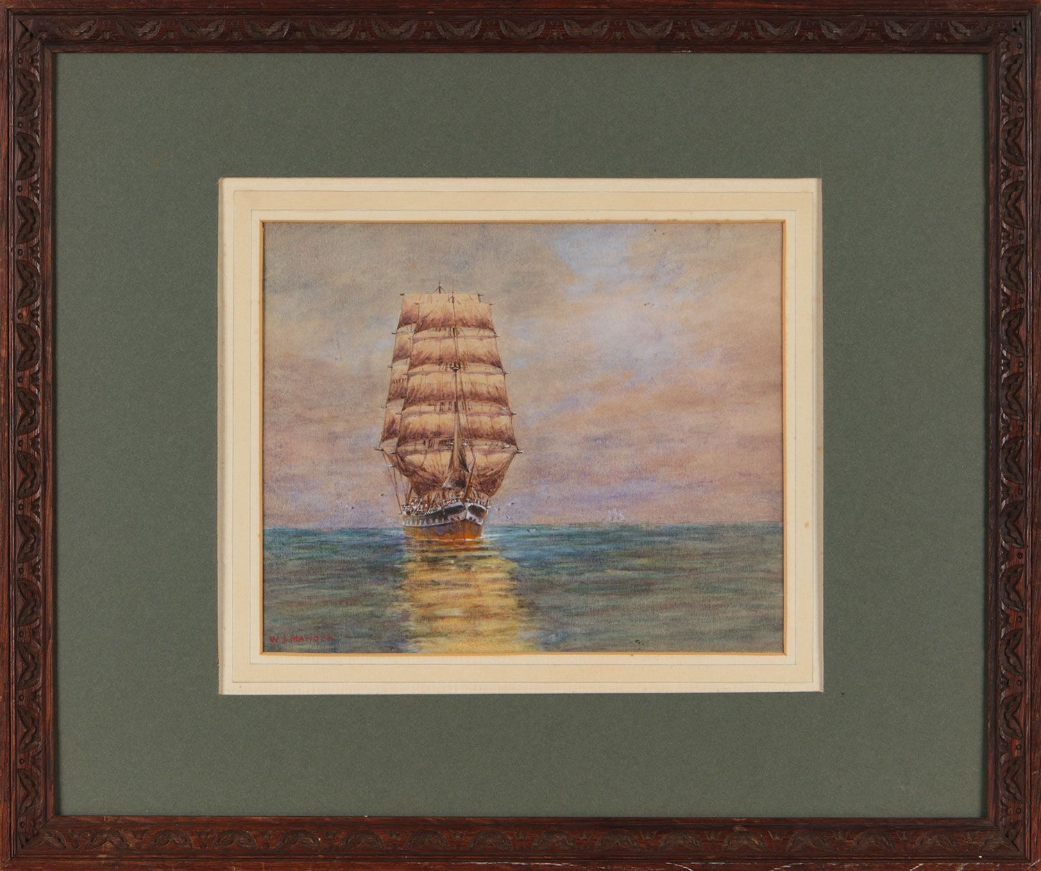 W. Mander | TALL SHIP AT SEA | MutualArt