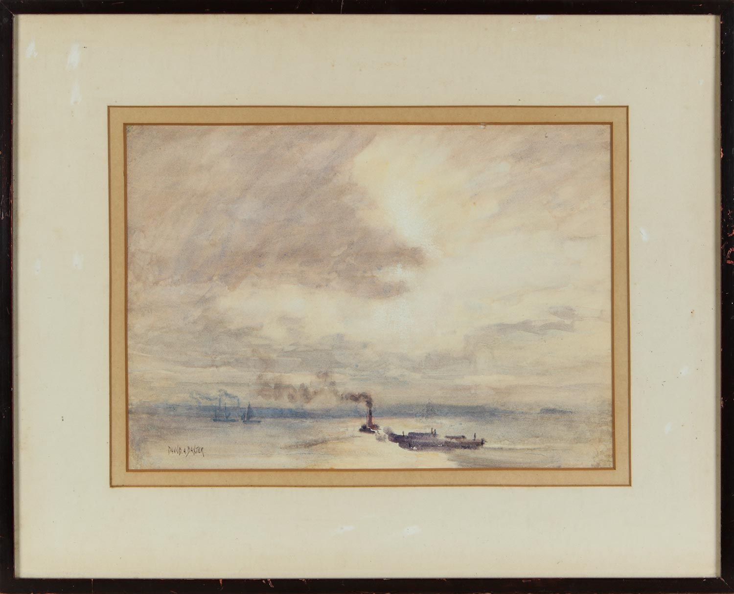 David A. Baxter | TUG BOAT PULLING THE COAL | MutualArt