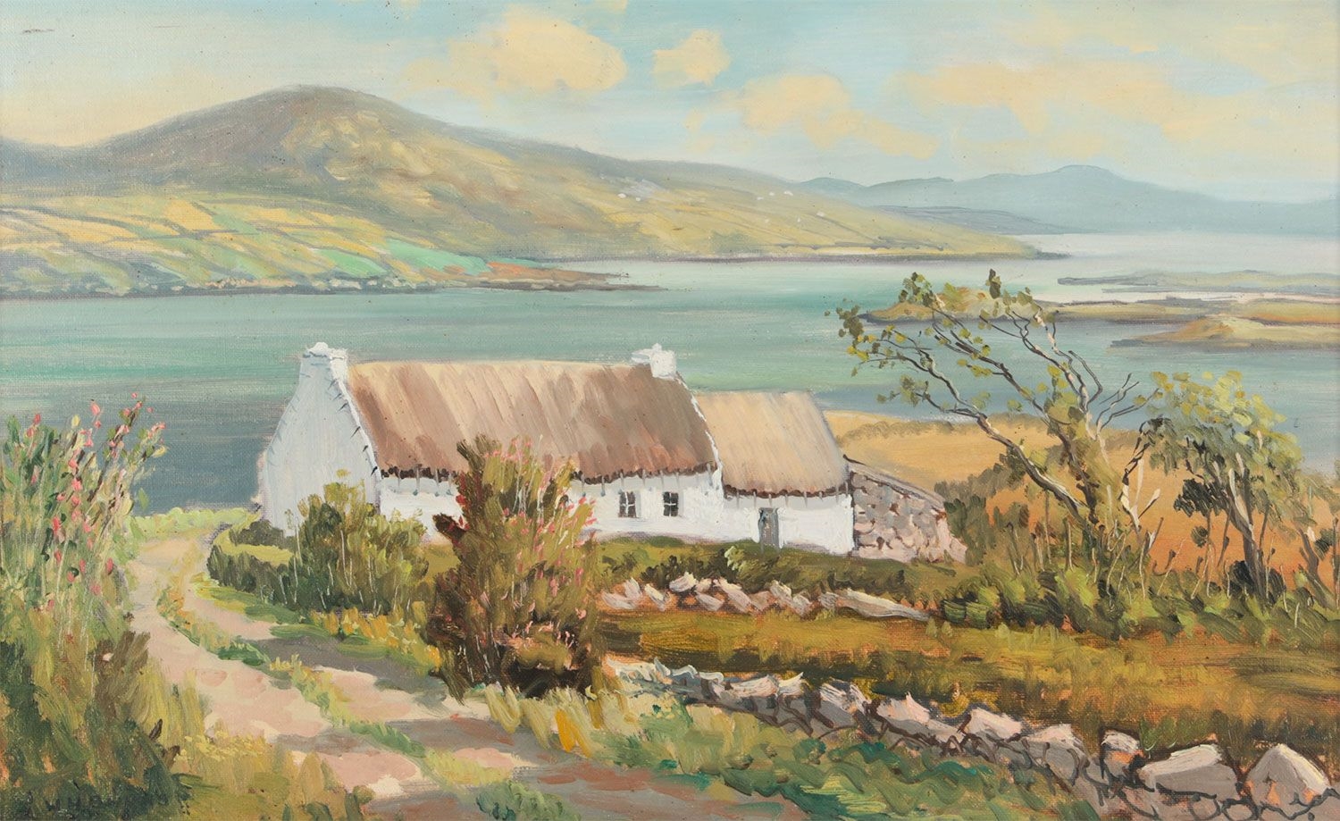 William Henry Burns | DONEGAL THATCHED COTTAGE | MutualArt