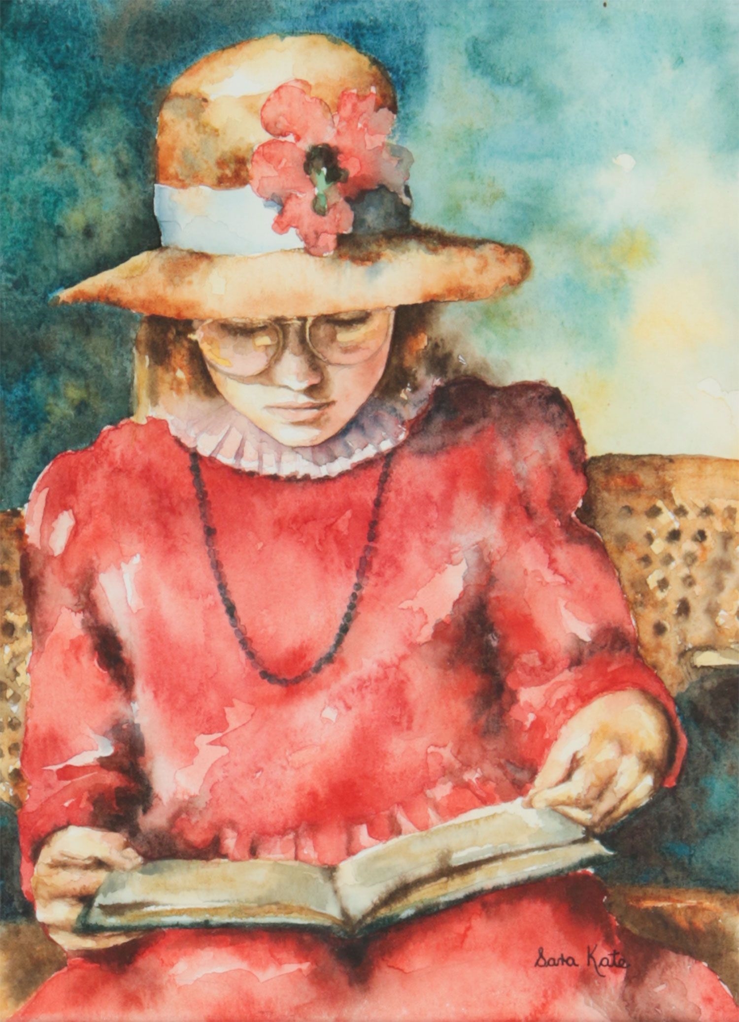 Sara Kate | GIRL READING | MutualArt