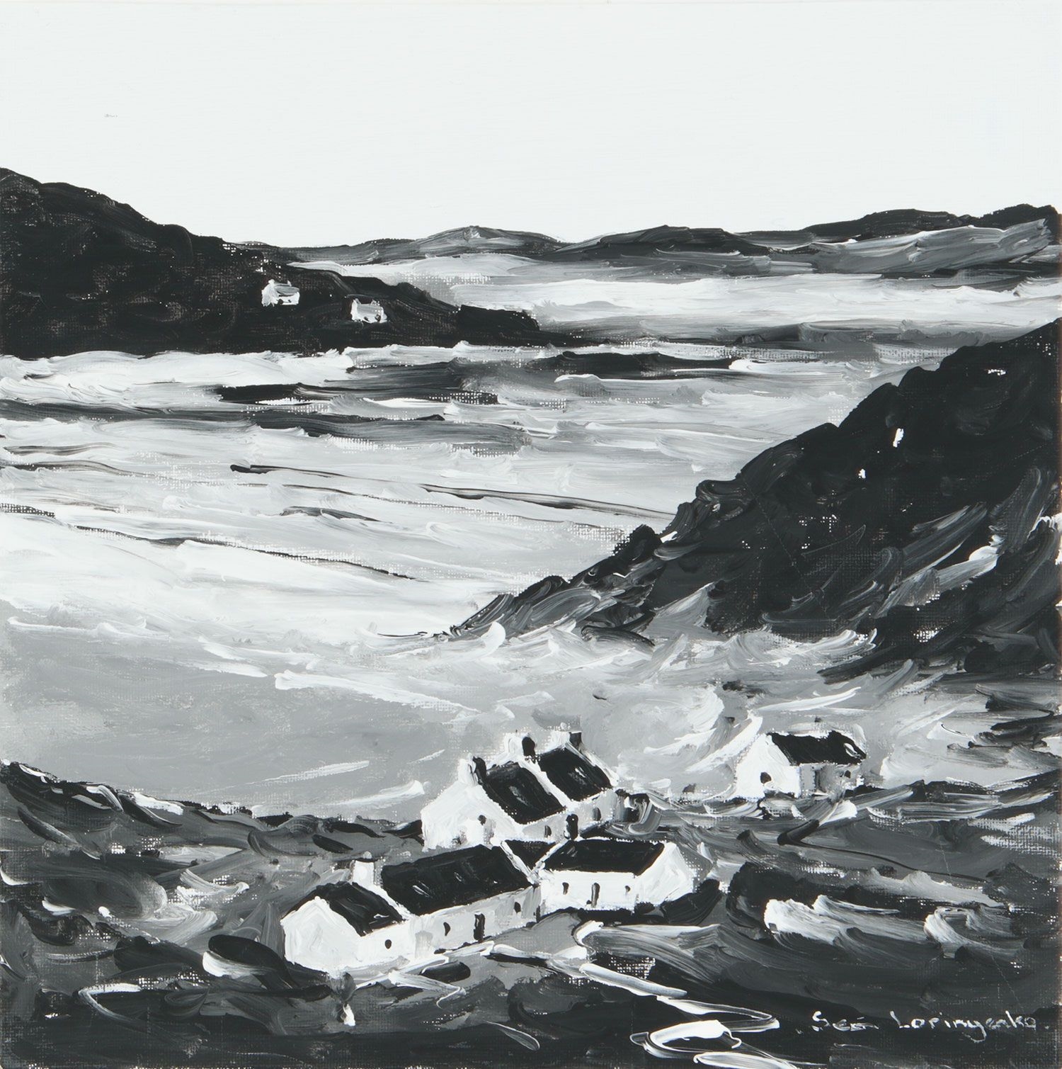 Sean Lorinyenko | NIGHT FALL OVER TRA NA ROSSAN COASTLINE | MutualArt