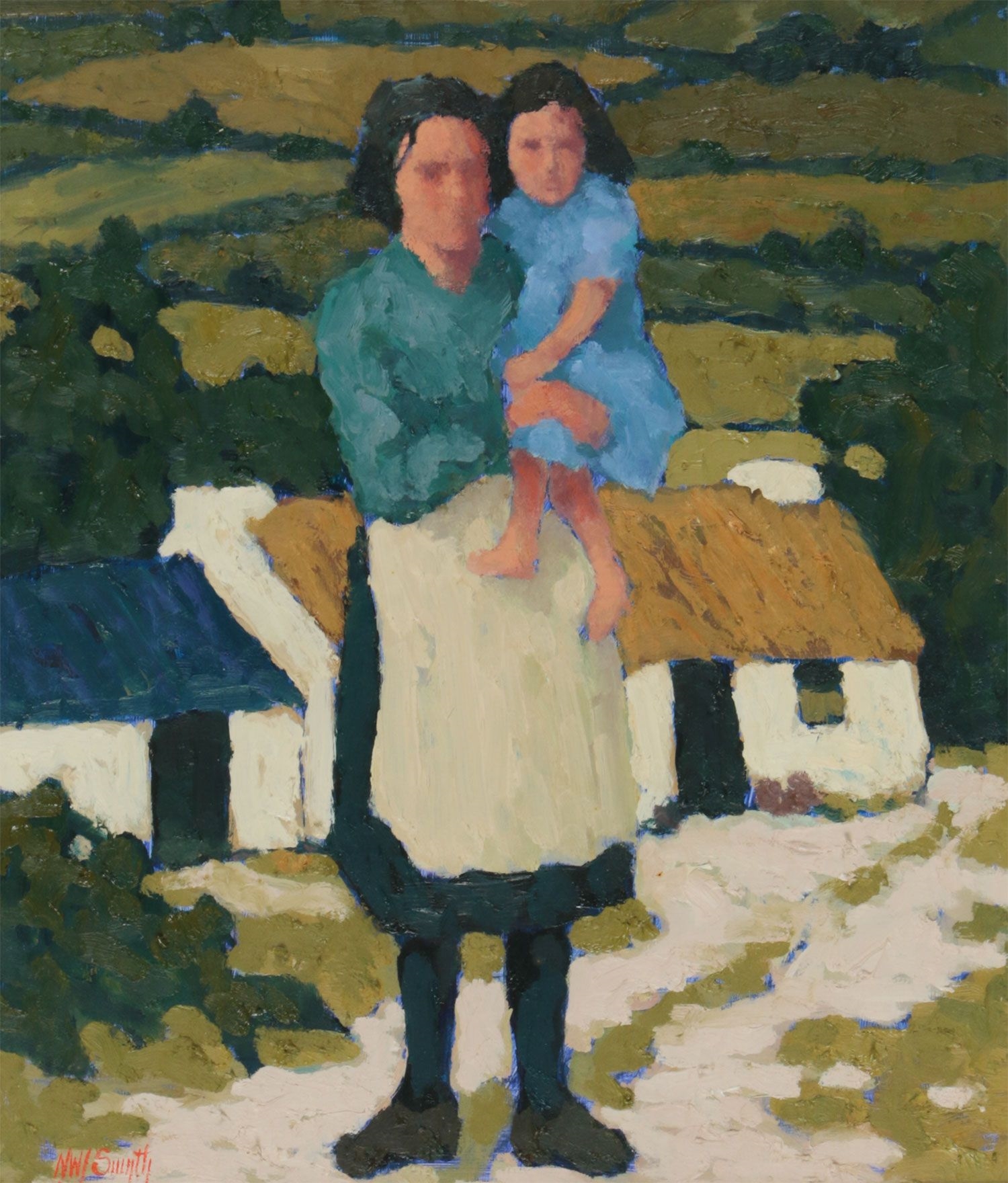 Norman Smyth | GIRL WITH A BLUE DRESS | MutualArt