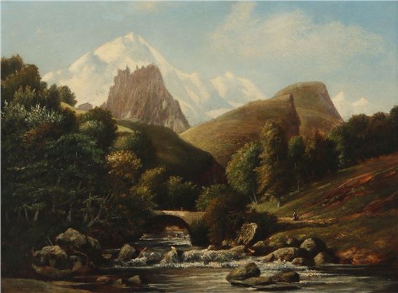 William Fowler | BLANC MOUNTAIN FROM NEAR COURMAYEUR (1857) | MutualArt