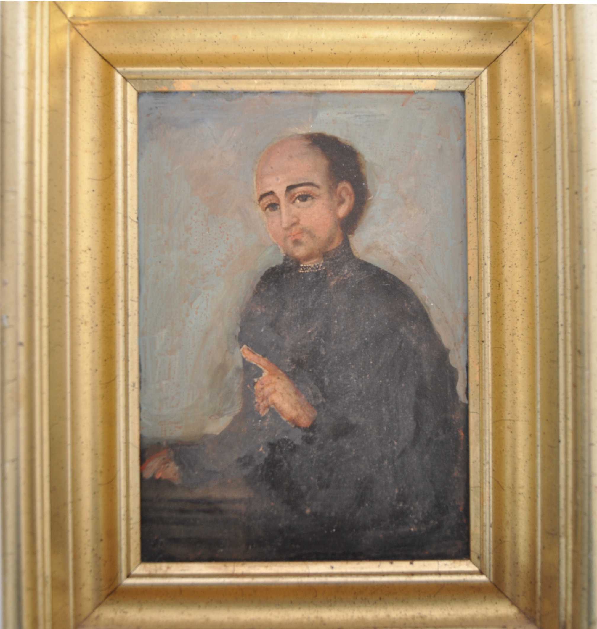 Spanish School, 19th Century | portrait painting depicting seated monk ...