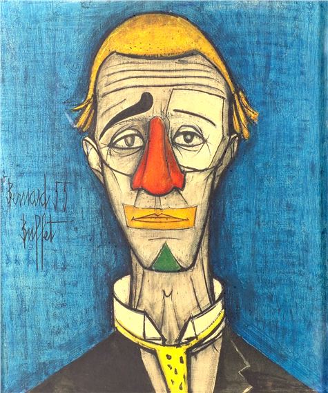 Bernard Buffet | TETE DE CLOWN | MutualArt