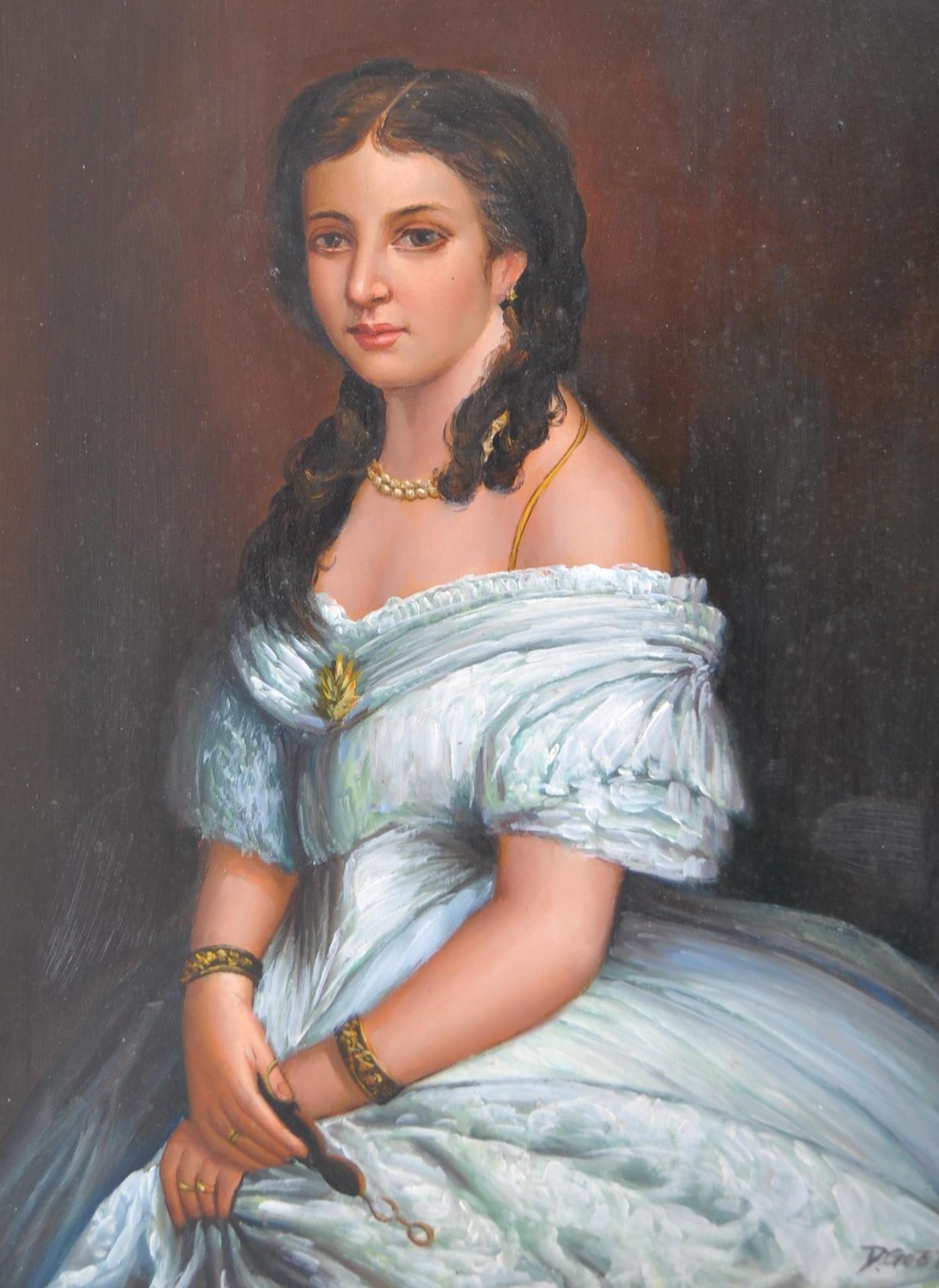 D. Goetz | OIL ON BOARD PORTRAIT PAINTING STUDY BY D GOETZ | MutualArt