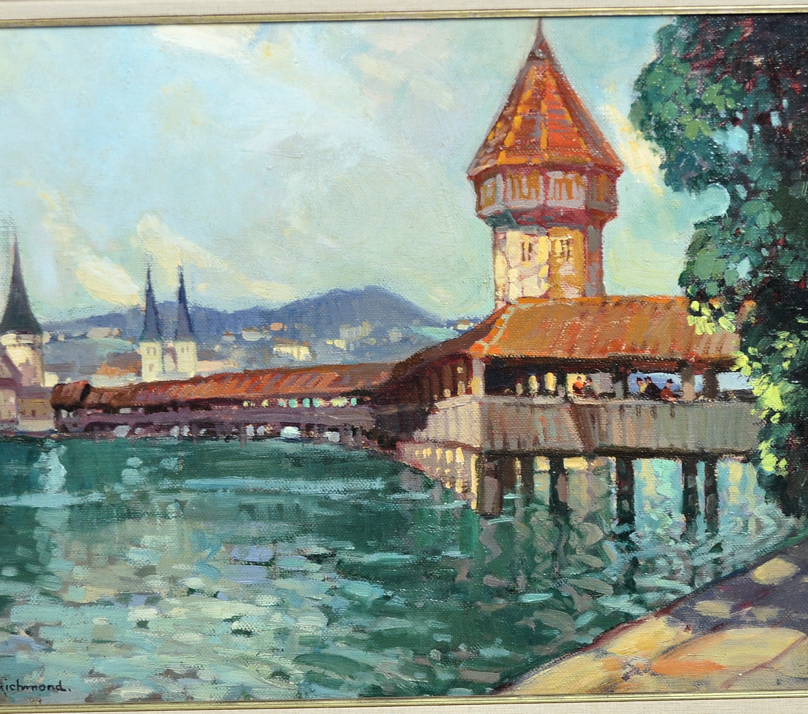 Leonard Richmond | LEONARD RICHMOND (1889-1965) OIL ON CANVAS PAINTING ...