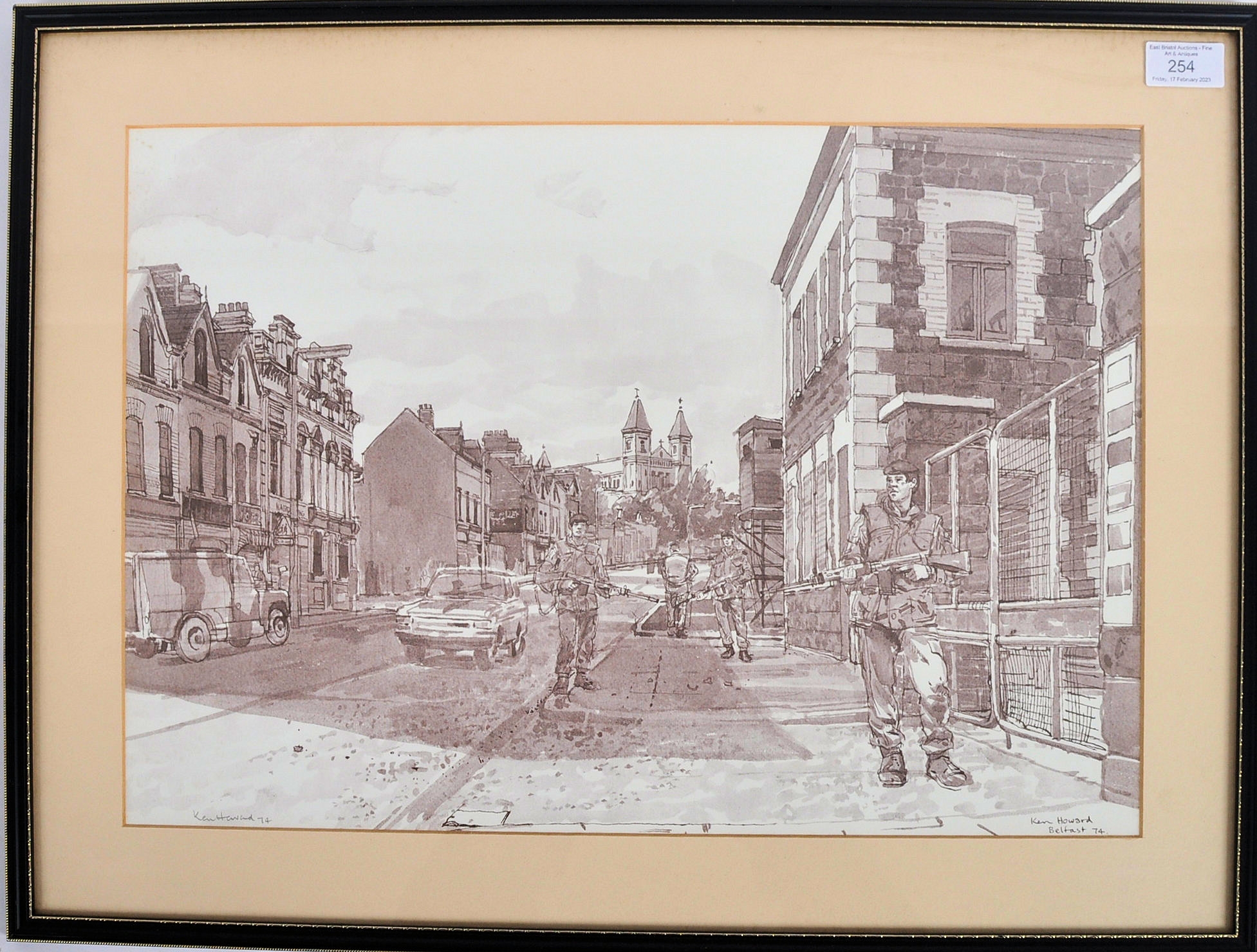 Ken Howard | KEN HOWARD B.1932 - 20TH CENTURY PEN & INK ILLUSTRATION ...