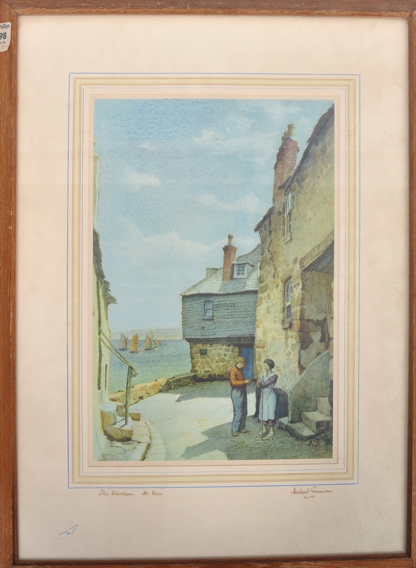Herbert Truman | PAIR OF SIGNED COASTAL PRINTS BY HERBERT TRUMAN ...
