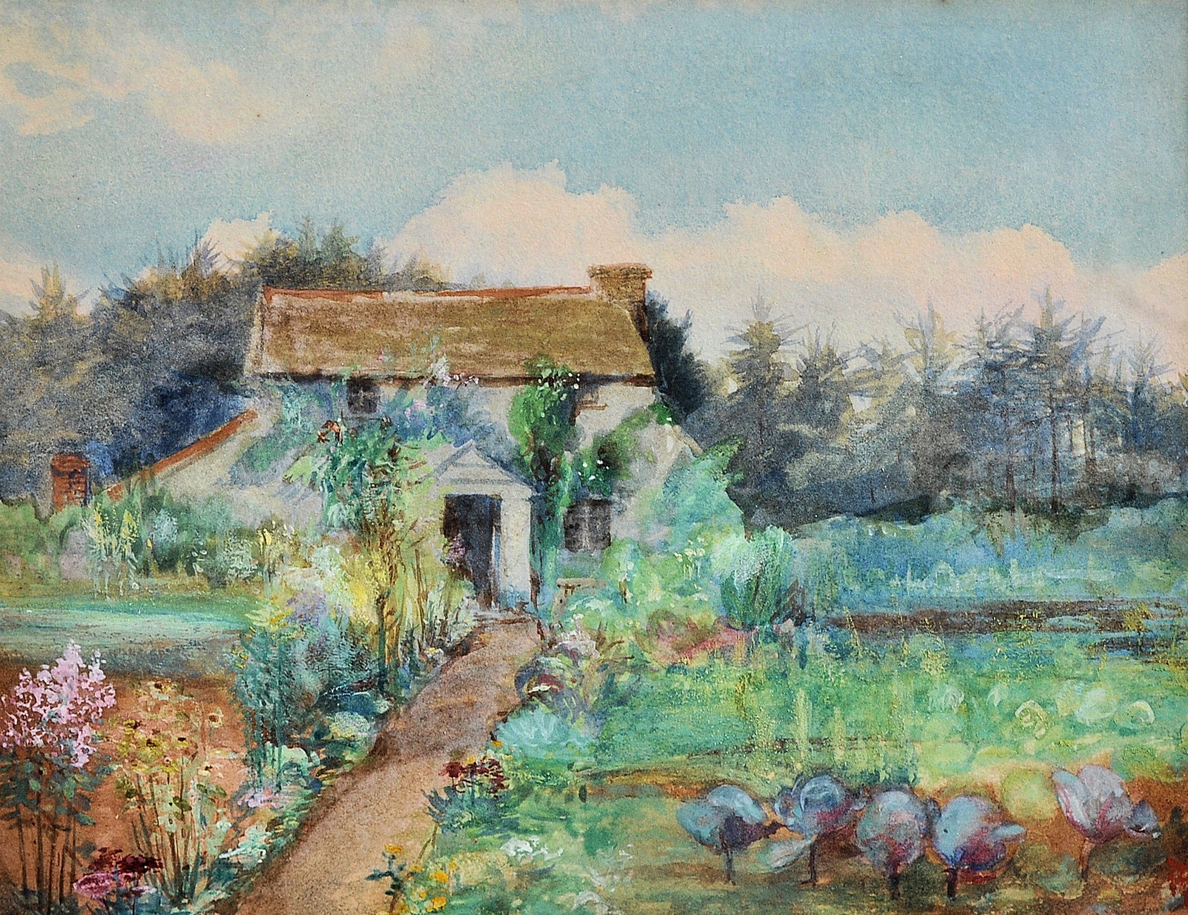 Helen Thornycroft | HELEN THORNYCROFT (1848-1912) - WATERCOLOUR ...
