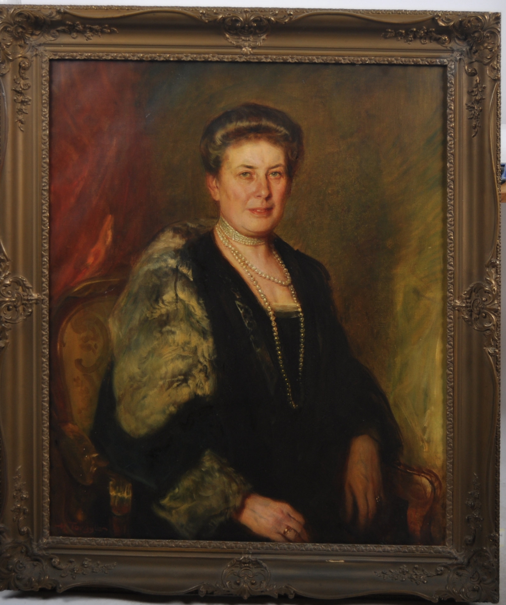 Hermann Torggler | HERMANN TOGGLER (1878-1939) - OIL PORTRAIT OF LADY ...
