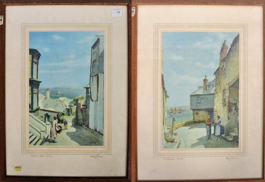Herbert Truman | PAIR OF SIGNED COASTAL PRINTS BY HERBERT TRUMAN ...