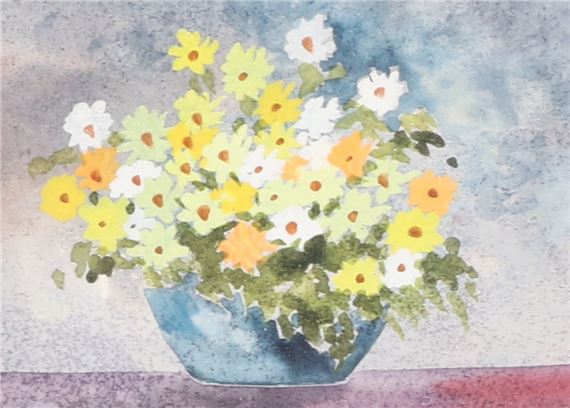 Richard Alexander Rennie | COLOURFUL DASIES | MutualArt