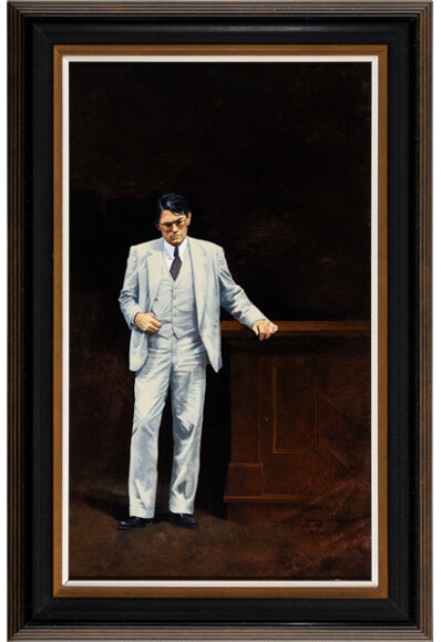 John Rutherford Armstrong | Original Artwork Portrait of Gregory Peck ...