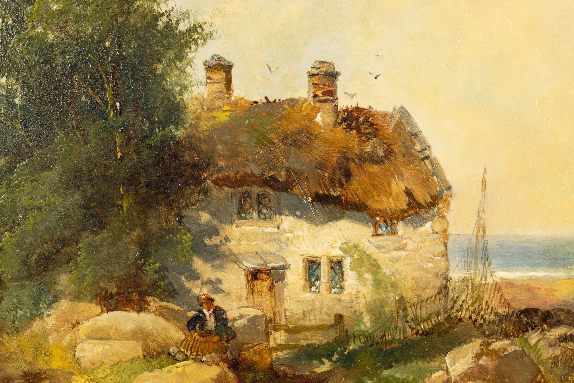 William Paton Burton | Landscape with Cottage | MutualArt