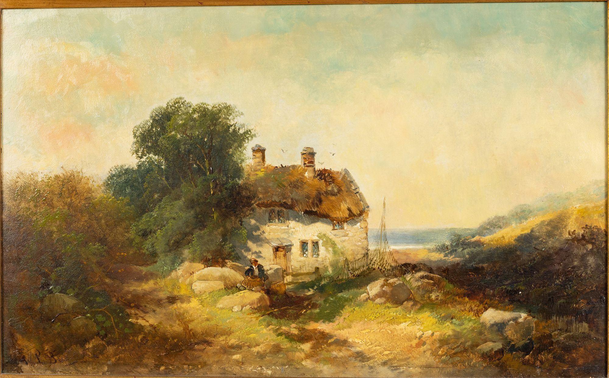 William Paton Burton | Landscape with Cottage | MutualArt