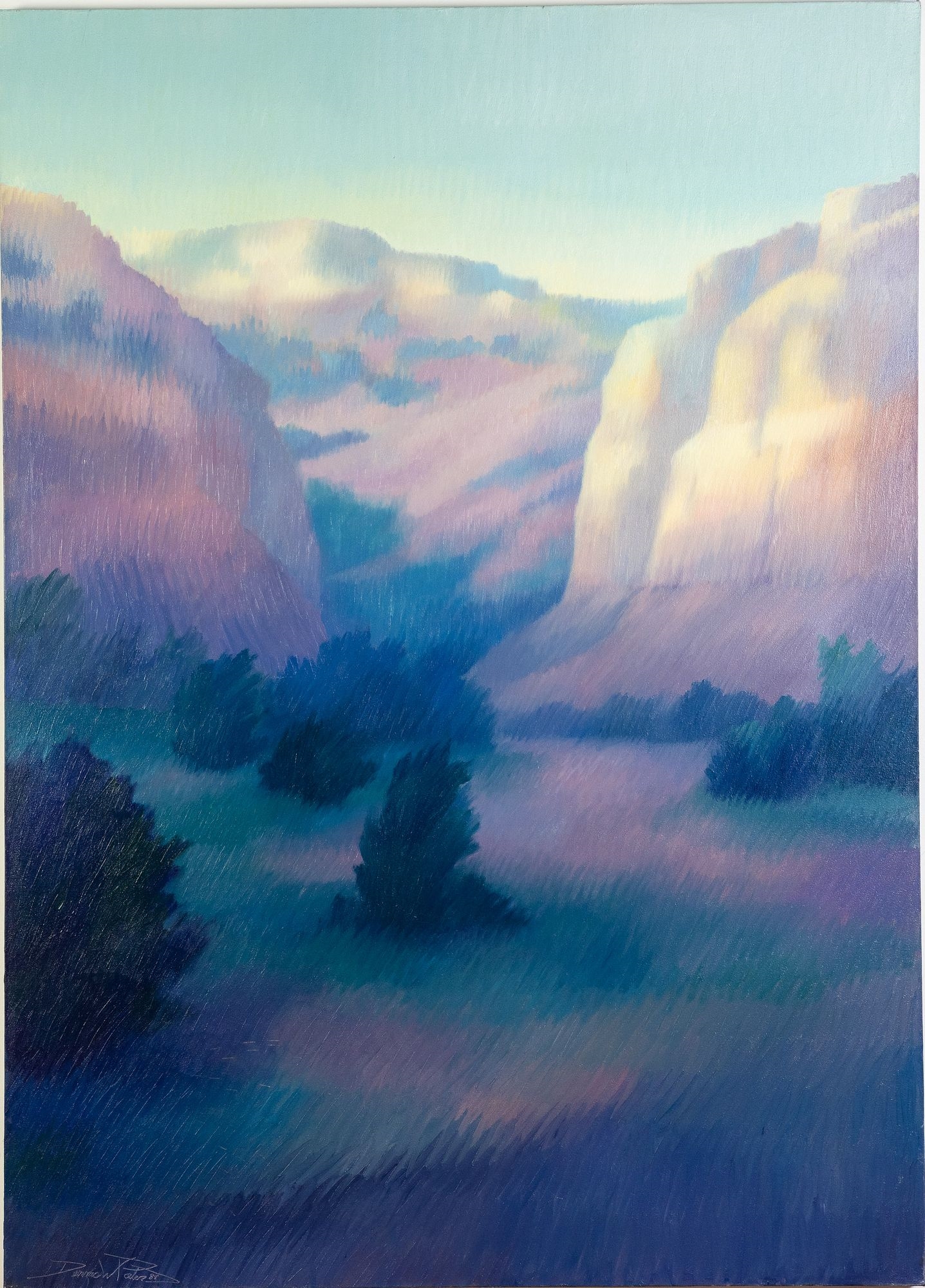 Dennis Wentworth Porter | Mountainous Landcape (1988) | MutualArt