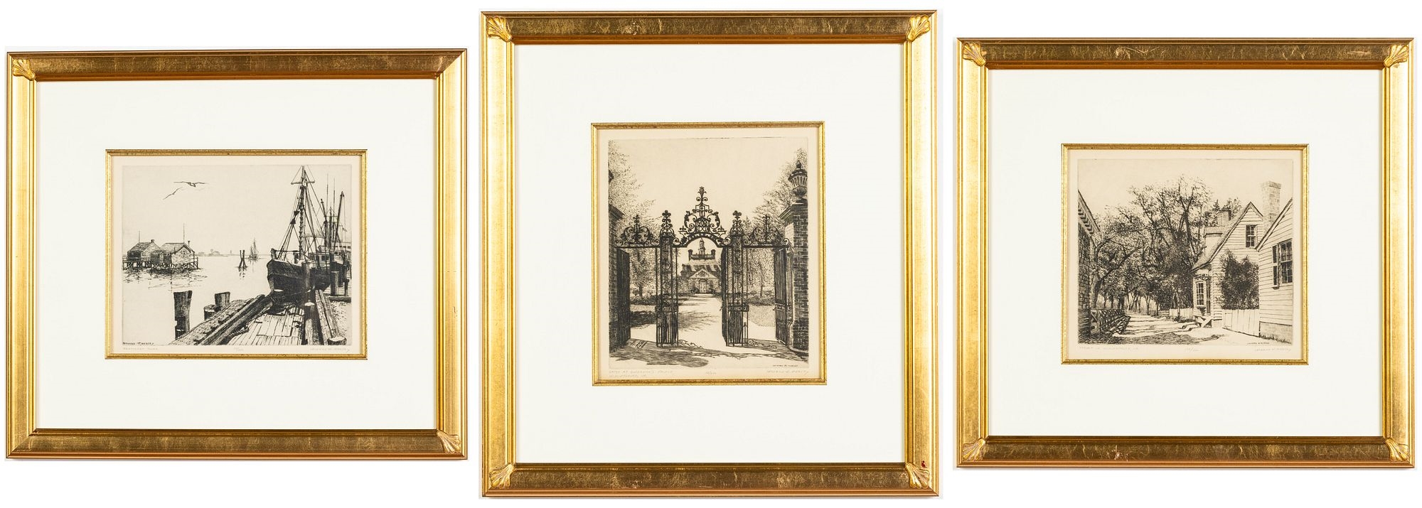Leonard Mersky | 3 Etchings | MutualArt