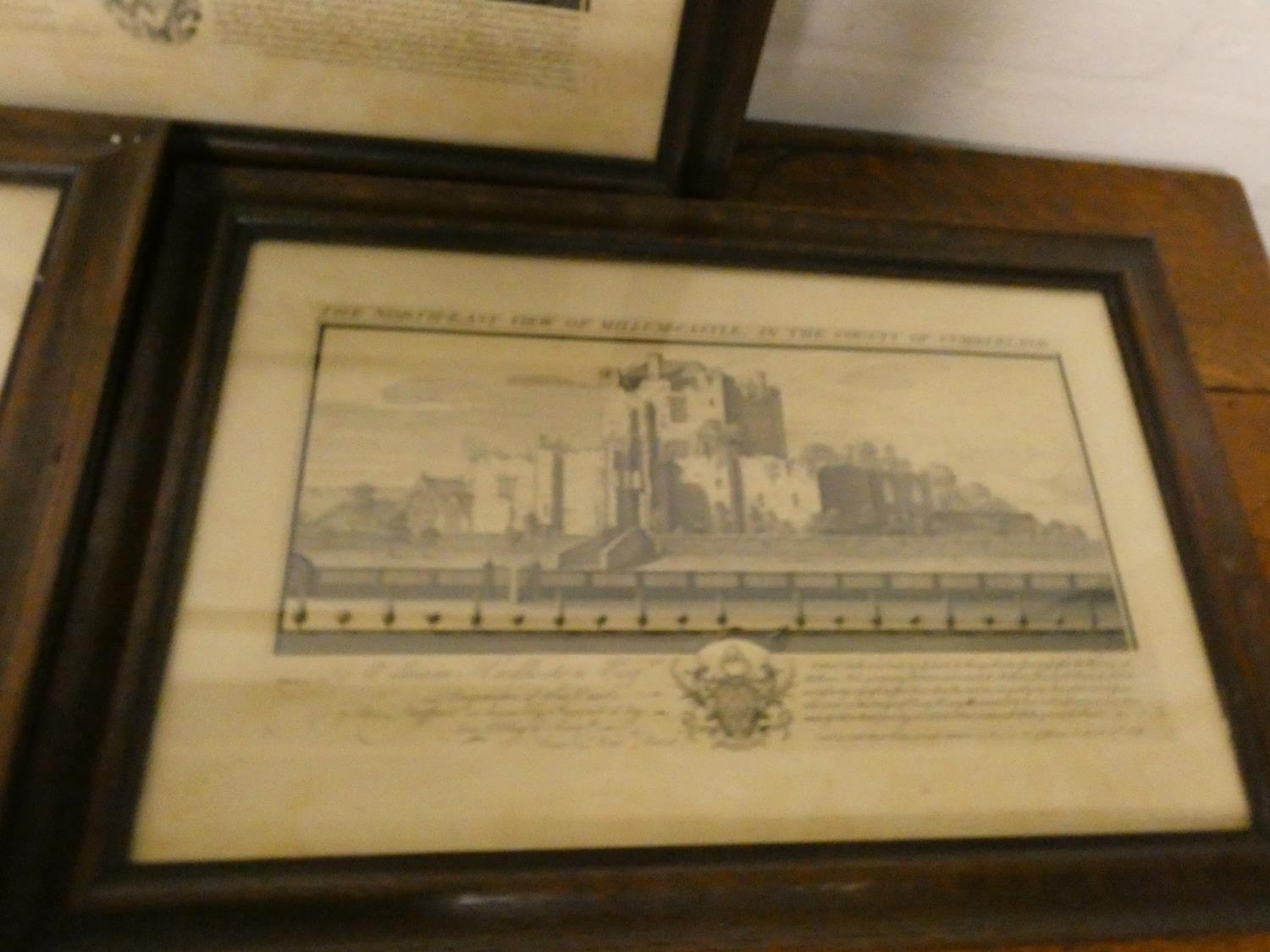 Samuel Buck | Set of six oak framed engravings of castles and abbeys of ...