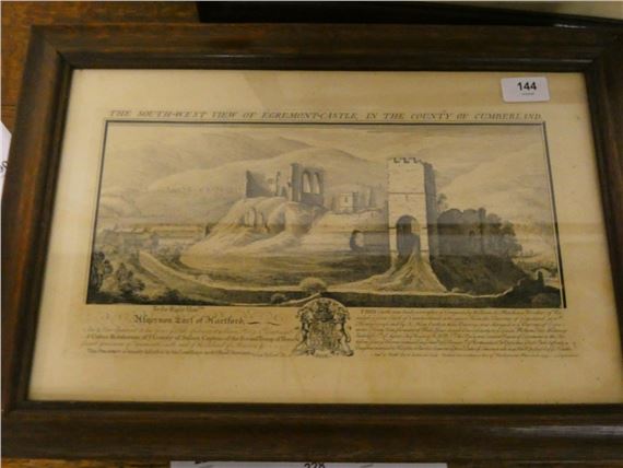 Samuel Buck | Set of six oak framed engravings of castles and abbeys of ...