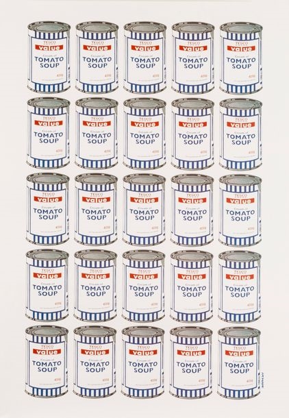 Banksy | Tesco Value Cream of Tomato Soup cans (2006) | MutualArt