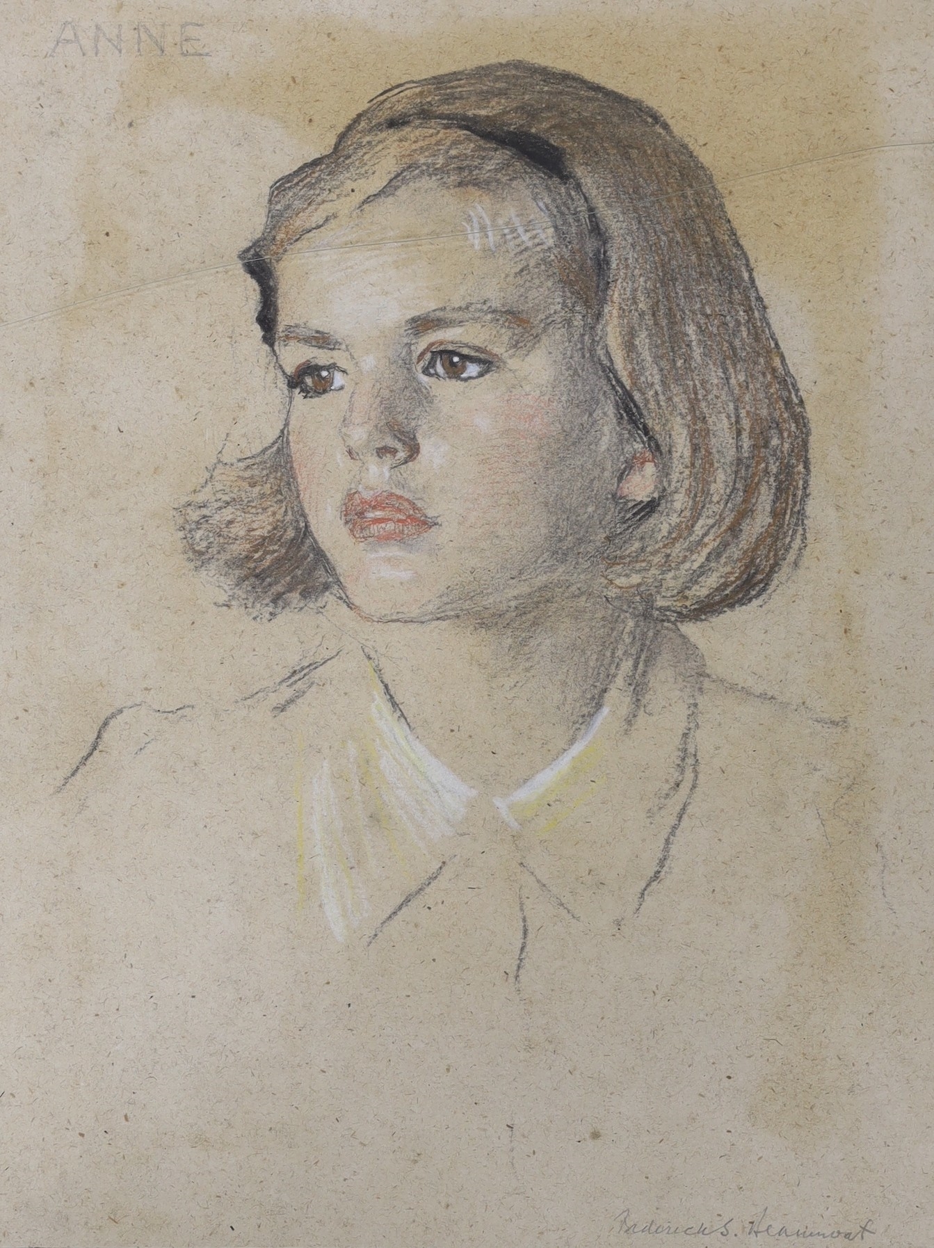 Frederick Samuel Beaumont | pastel sketches two portrait studies ...