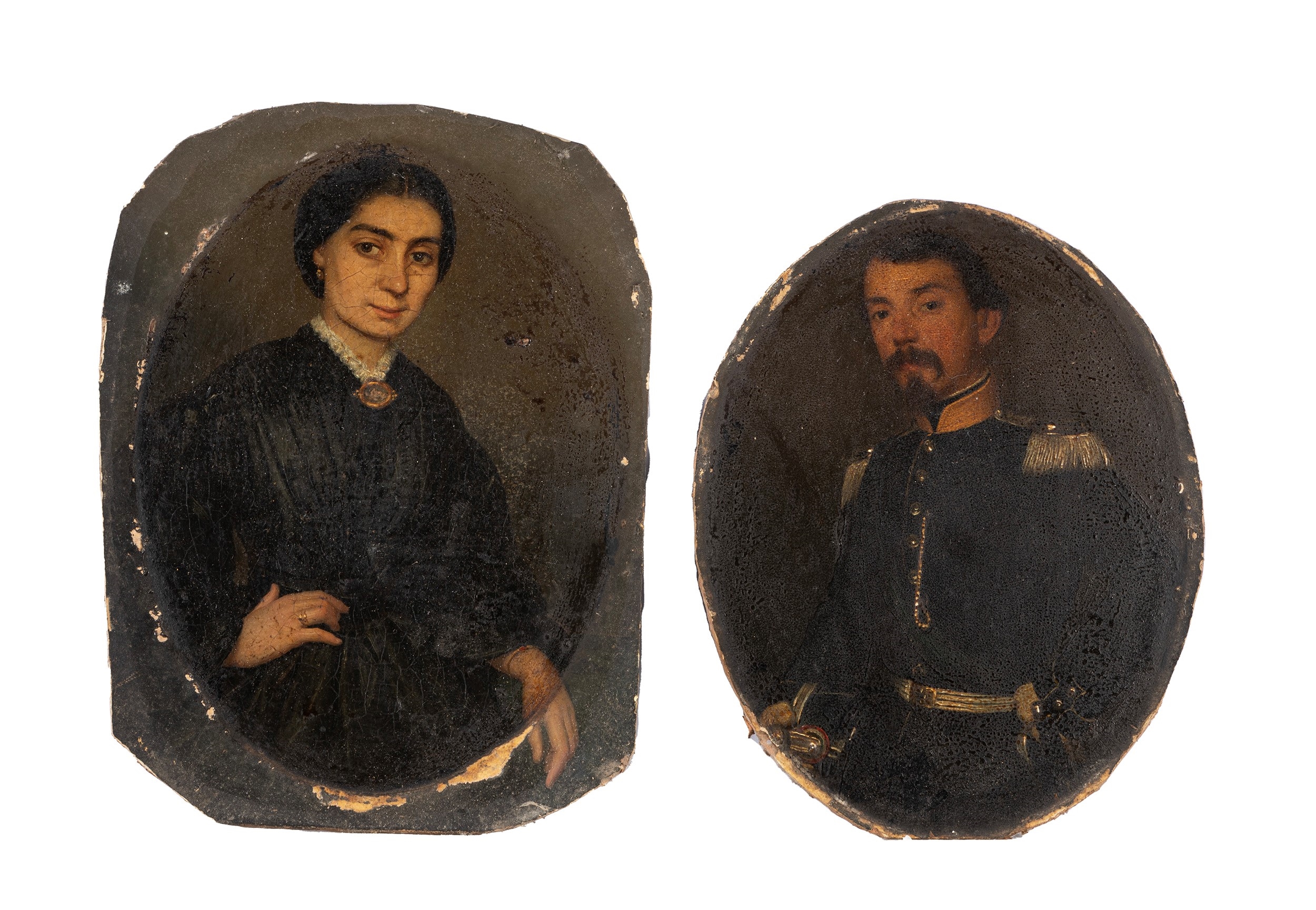 Ponziano Loverini | Portraits of Lieutenant Colonel Antonio Rota and ...