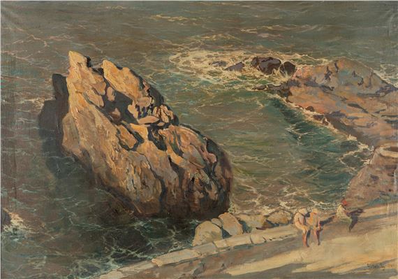 Giuseppe Caselli | Rest on the Ligurian Riviera | MutualArt