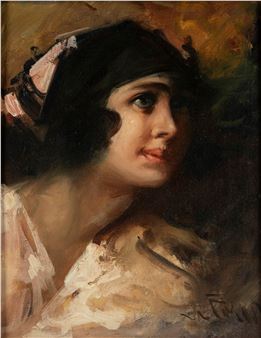 Mario Pobbiati | Female portrait | MutualArt