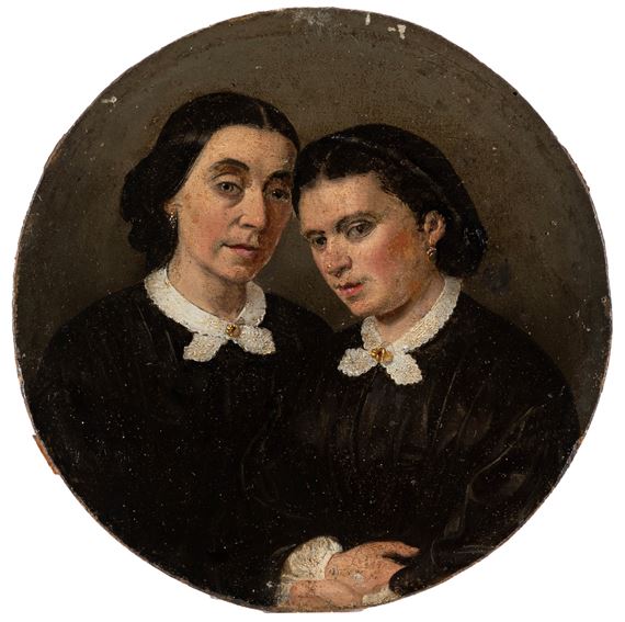 Ponziano Loverini | Portrait of the Rota Piccinelli sisters | MutualArt