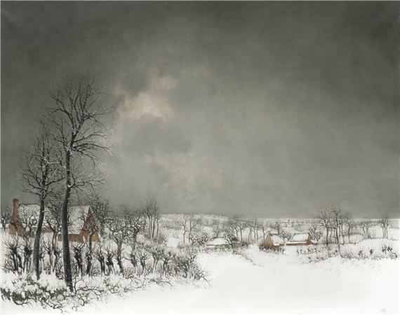Leo Piron | Winter landscape | MutualArt