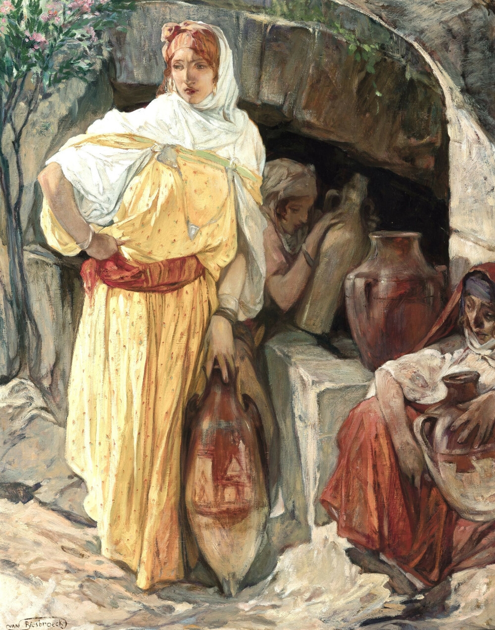 Jules-Pierre van Biesbroeck | Moorish women with jugs | MutualArt
