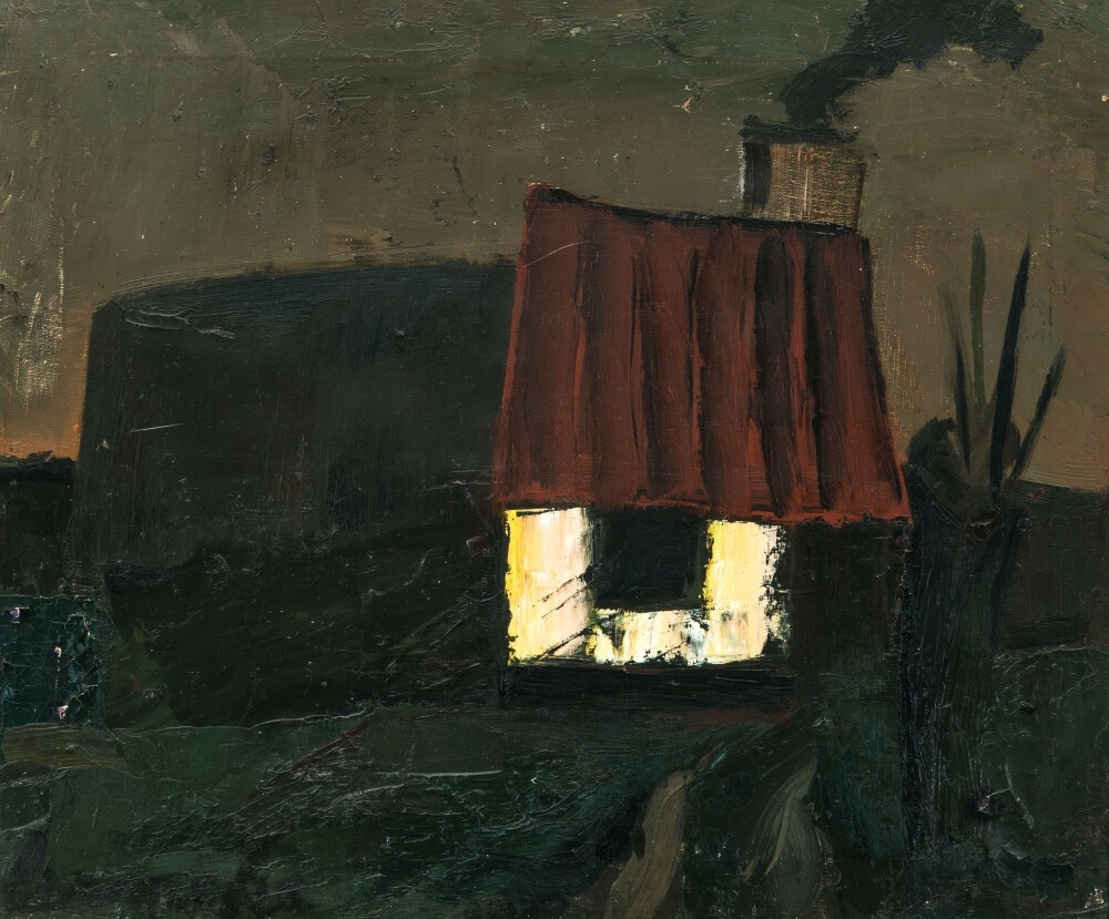 Constant Permeke | White farm with red roof | MutualArt