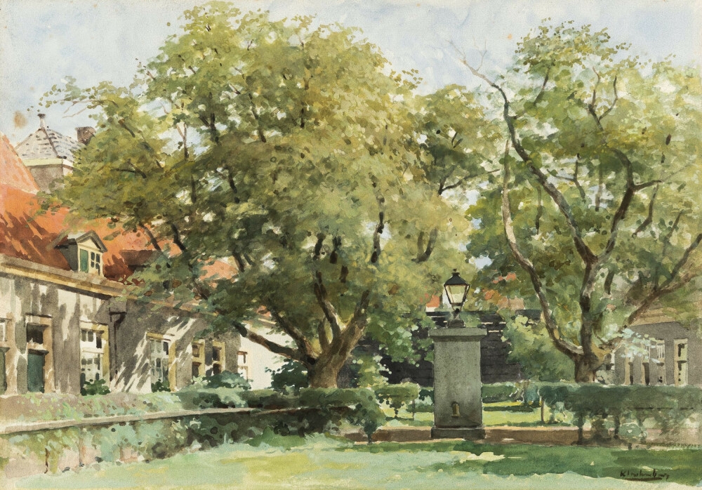 Johannes Christiaan Karel Klinkenberg | A view of the Amstel, Amsterdam ...