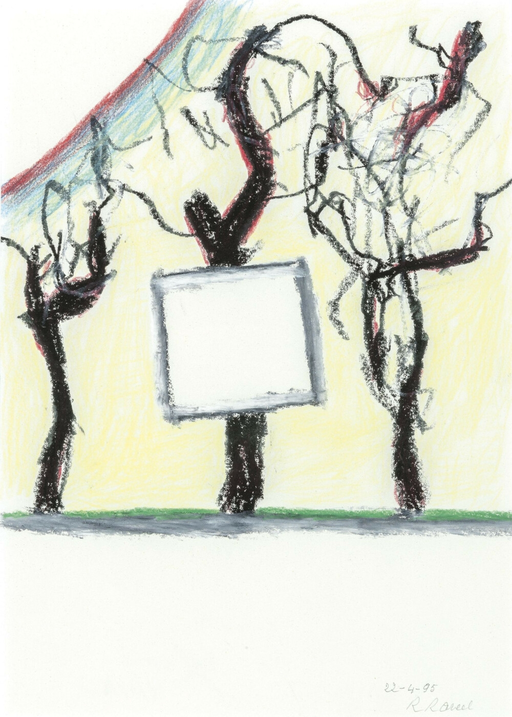 Roger Raveel | On a facade (1995) | MutualArt