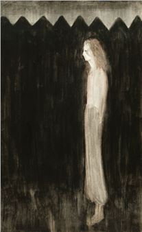 Léon Spilliaert | Beach view with prophet (1938) | MutualArt