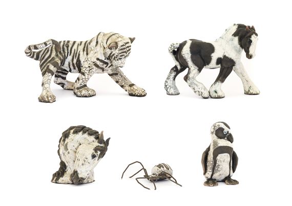 Keza Rudge | Keza Rudge (1966-): Five Slipcast Raku Sculptures | MutualArt