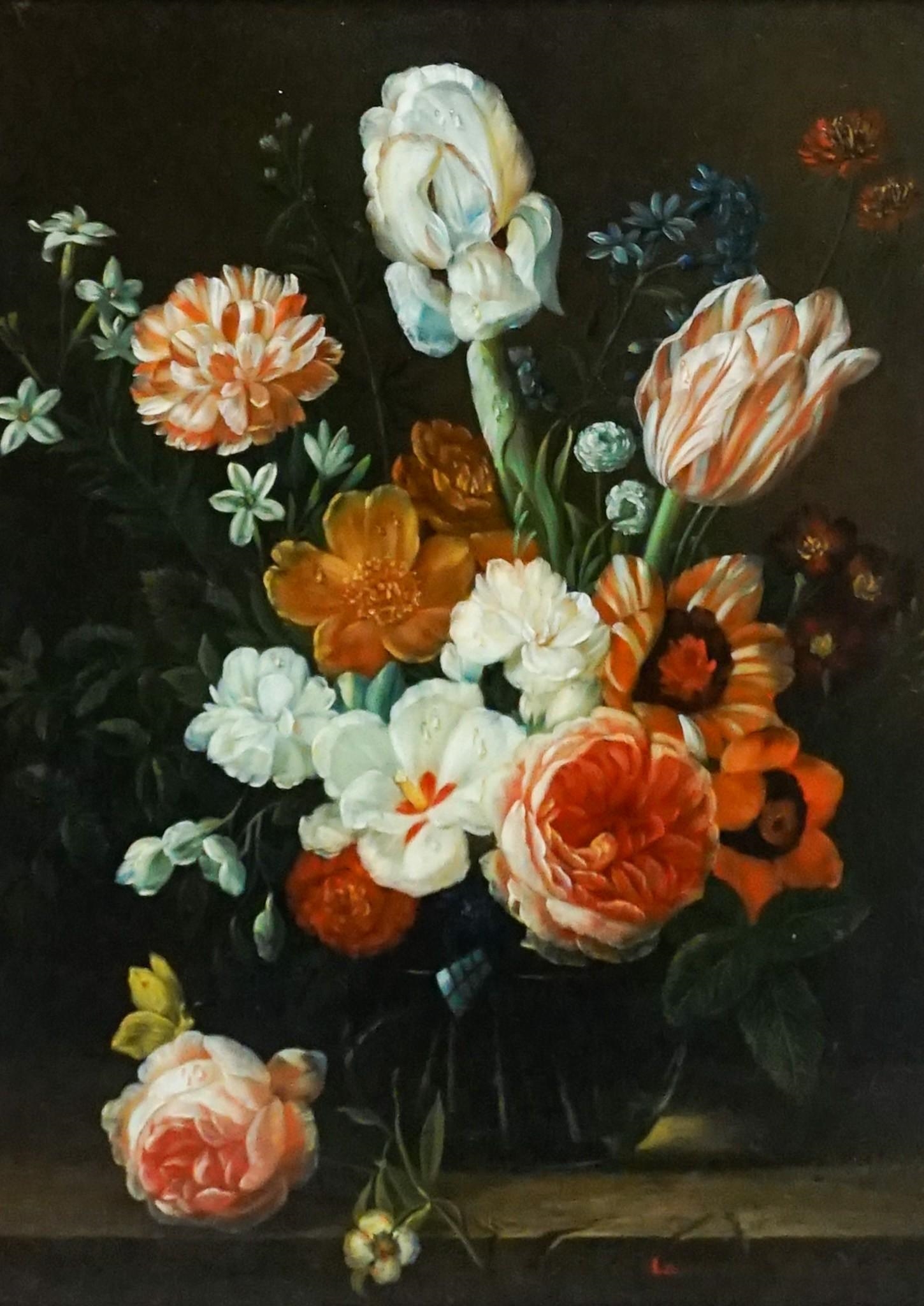 Lawrence Backer | Still Life of a Vase of Flowers (20th Century ...