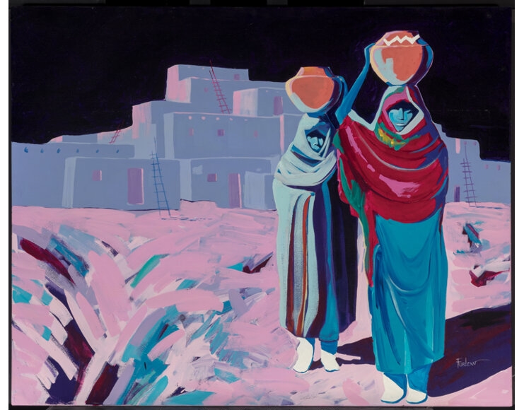 Malcolm Furlow | Pueblo Water Carriers | MutualArt