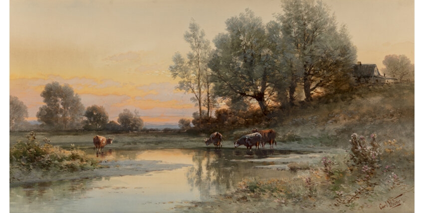 Carl Weber | A SHIP IN THE FOG (1883) | MutualArt