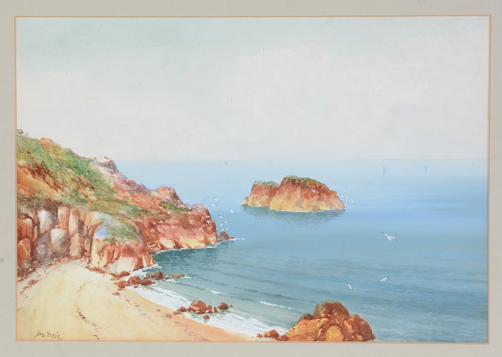 James Greig | A pair of luminous seascapes | MutualArt