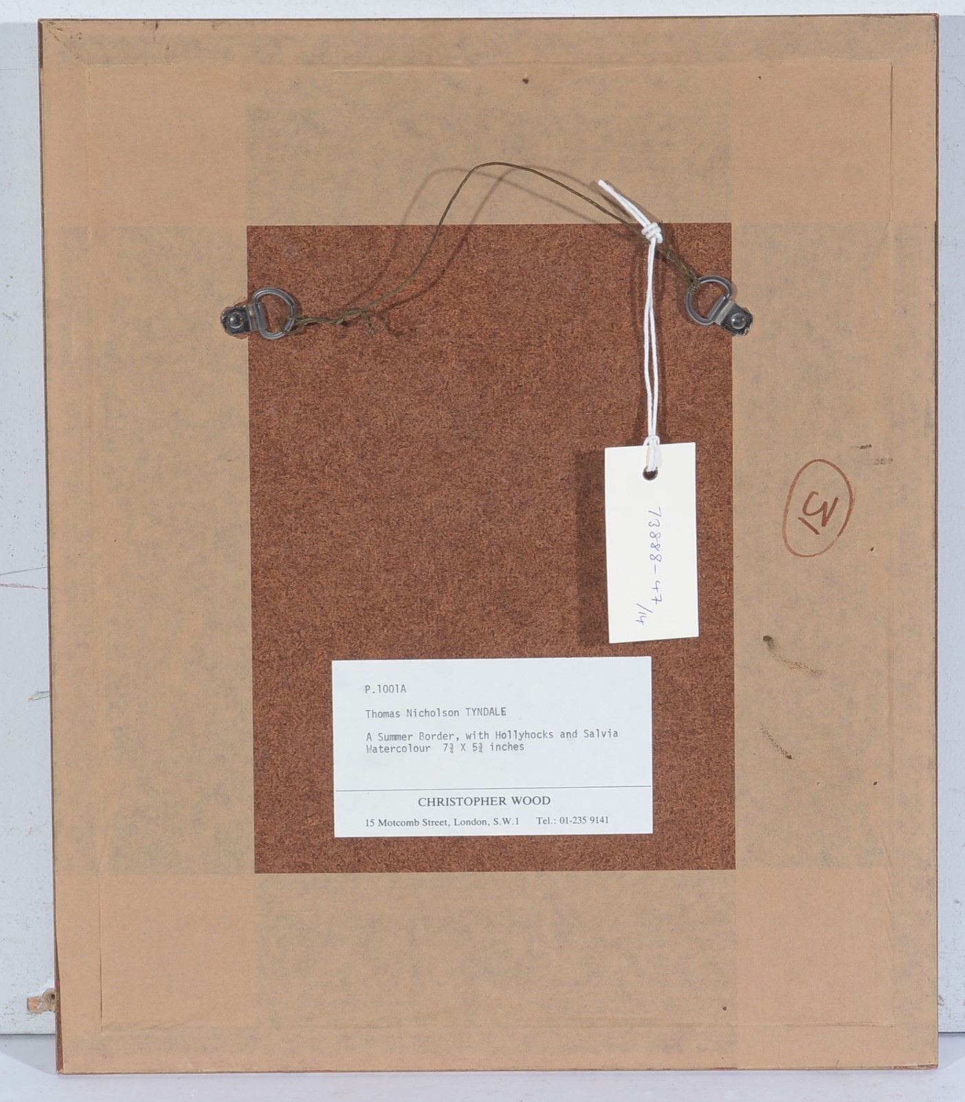 Thomas Nicholson Tyndale | A Summer Border, with Hollyhocks and Salvia ...