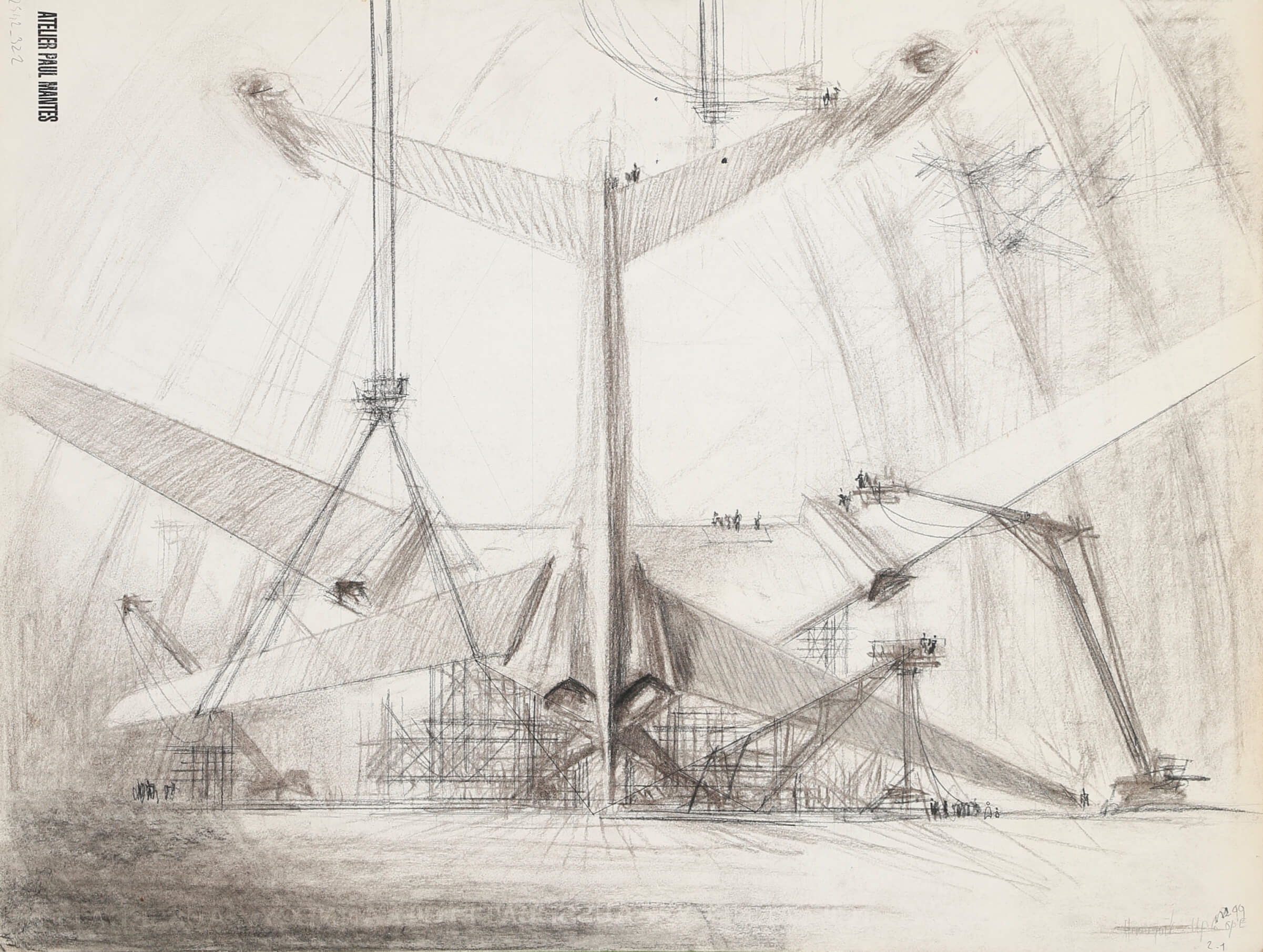 Paul Mantes | Etude de Paris en ruines - Place de la Concorde | MutualArt