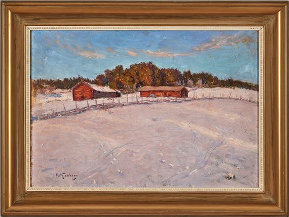 Anton Genberg | Vinterlandskap | MutualArt