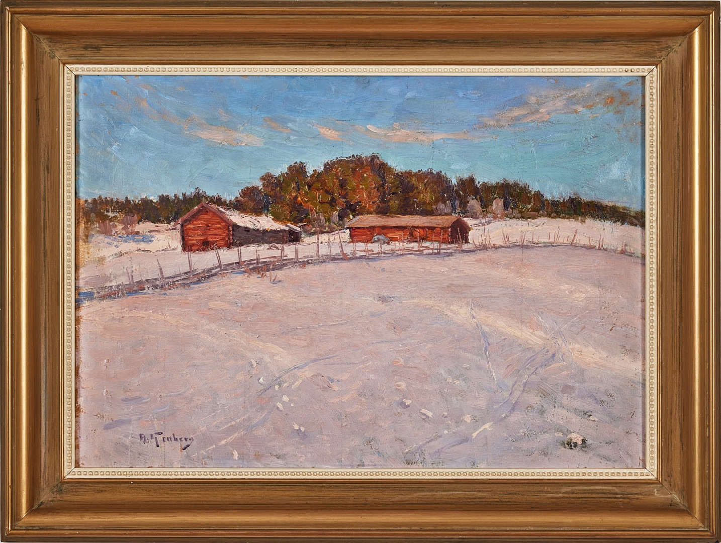 Anton Genberg | Vinterlandskap | MutualArt